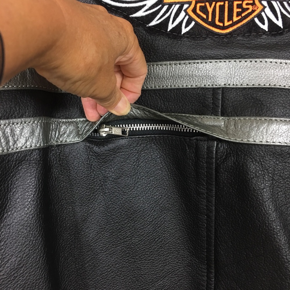 Harley Davidson Rockin Leather Motorcycle Jacket - Gem